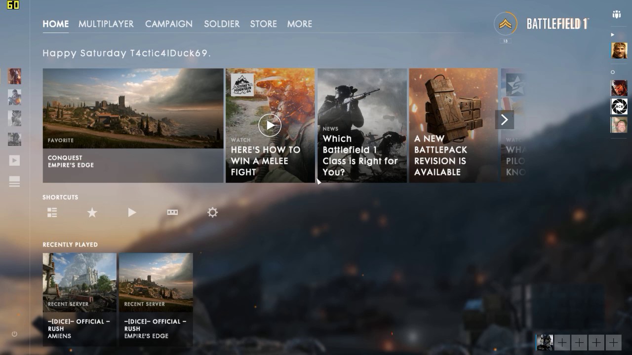 Main Menu Song BF1 - YouTube