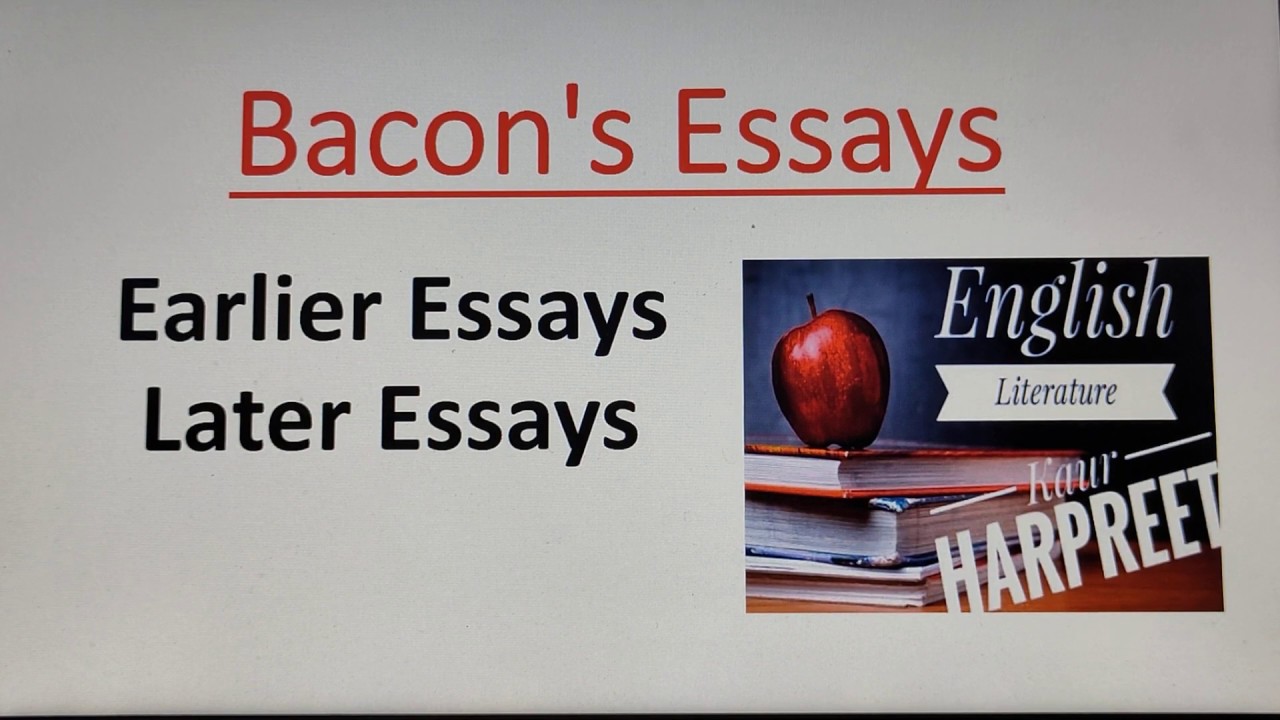 Francis Bacon's Essays / Francis Bacon / M.A. English notes - YouTube