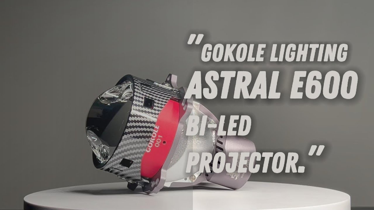 GOKOLE Lighting ASTRAL E600 double direct beam Bi-led projector - YouTube