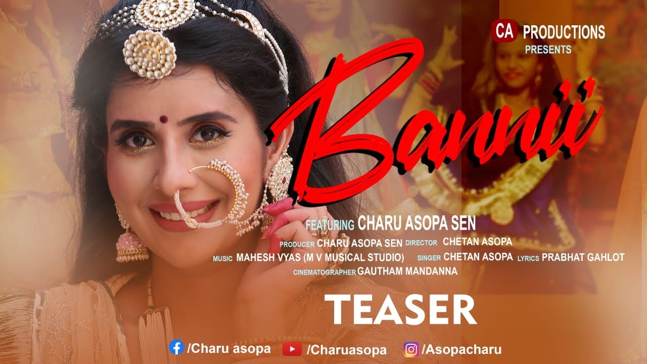 Presenting you my teaser of my much awaited song | BANNI | ️ - YouTube