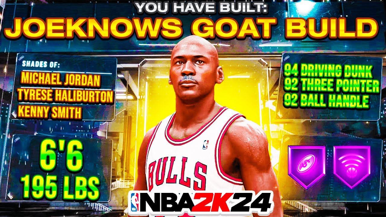 I MADE JOE KNOW'S 6'6 MICHAEL JORDAN BUILD IN NBA 2K24 ... HERES MY ...
