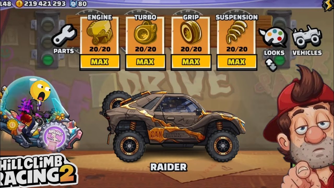 Hill climb racing 2 - New Vehicle RAIDER & New Update 🤩 . # ...