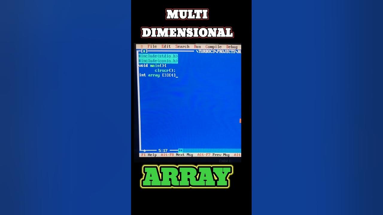 Multi Dimensional Array Array C Language C Programming Snow