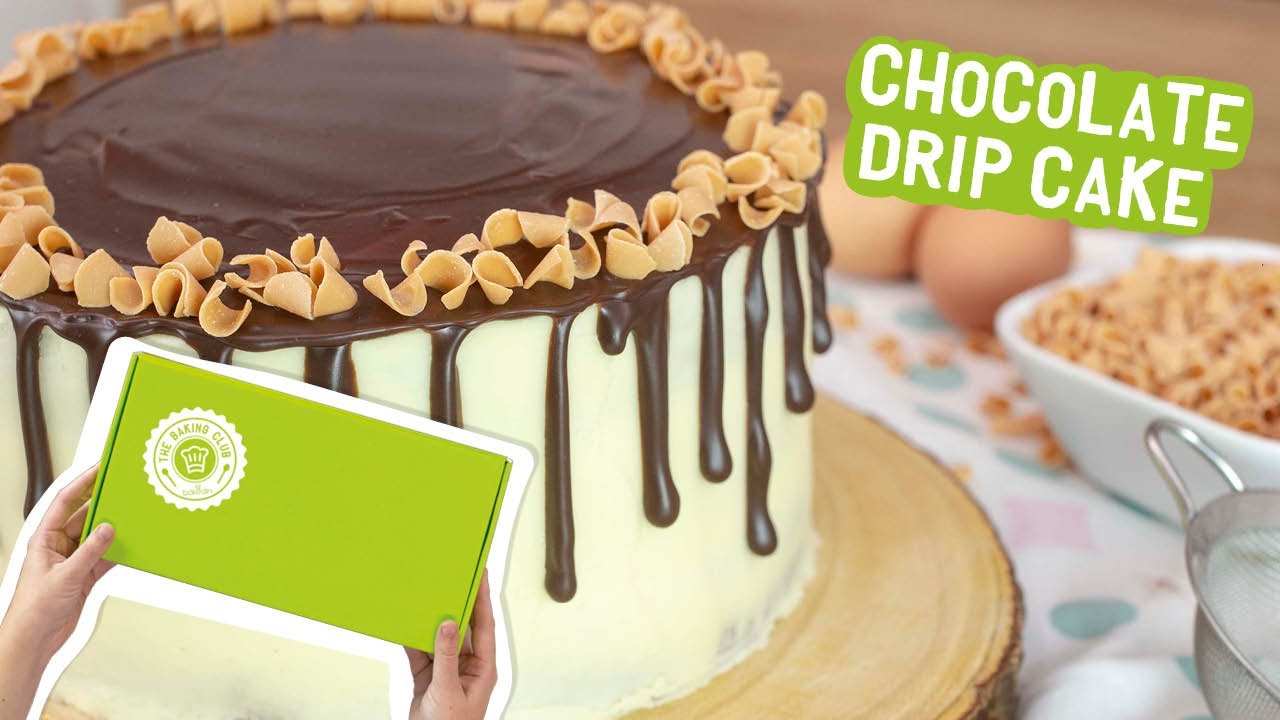 Chocolate Drip Cake - Bakedin's March 2020 Baking Club box - YouTube
