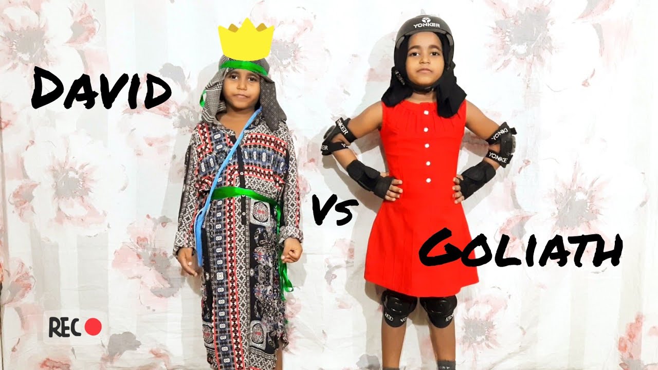 David and Goliath story - Kids drama - Cute!!! - YouTube