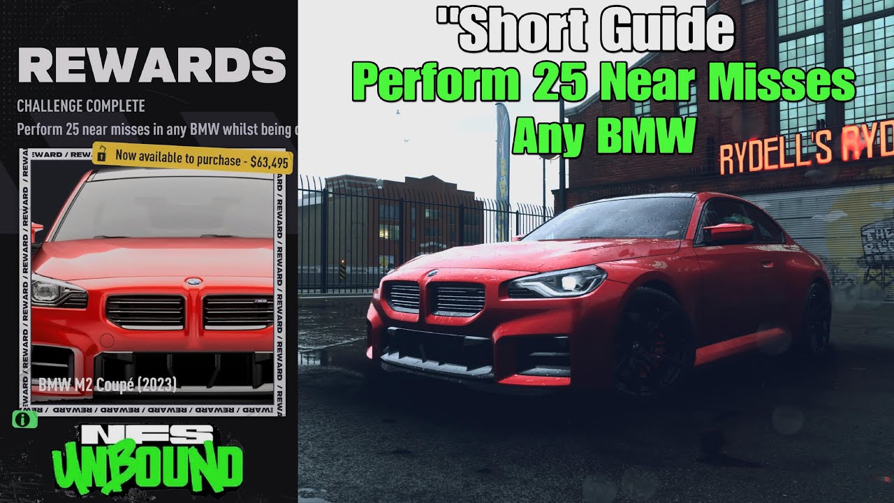 NFS Unbound | Unlocked BMW M2 Coupe '23 & Perform 25 Near Missed "Any ...