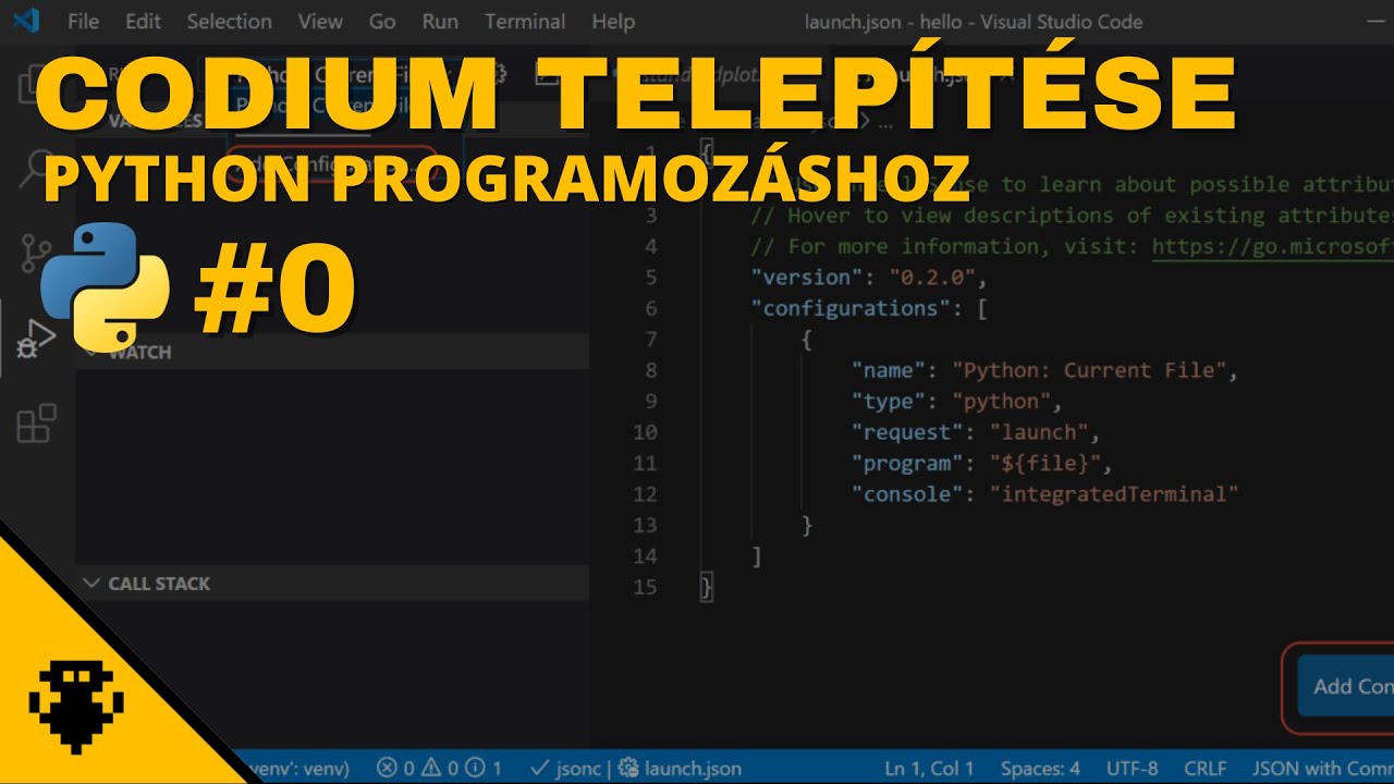 VSCodium telepítése/előkészítése Python-hoz! | Python 0. rész - YouTube