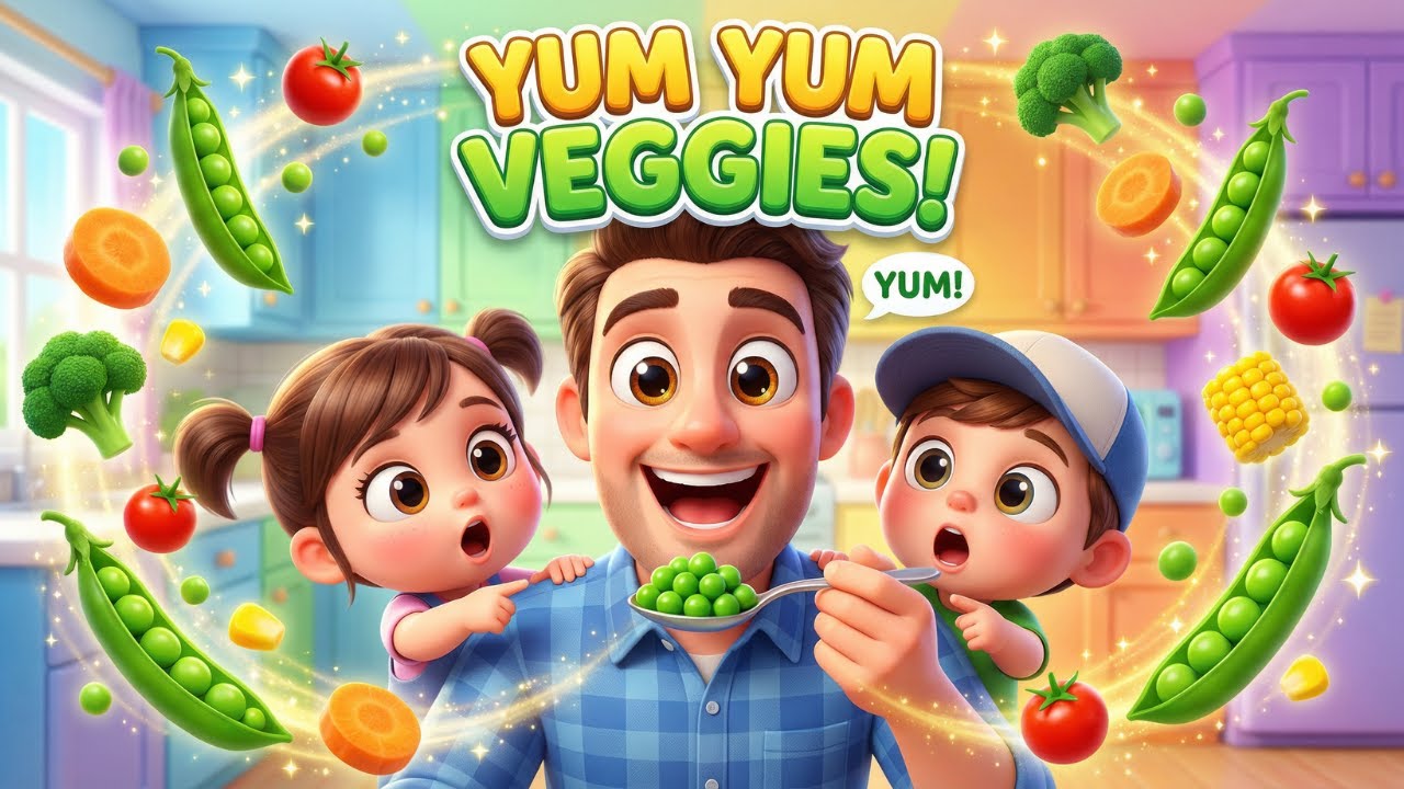 Yummy Veggies Song 🥕🥦 | Yum Yum Yum I Love My Peas | Kids Healthy ...