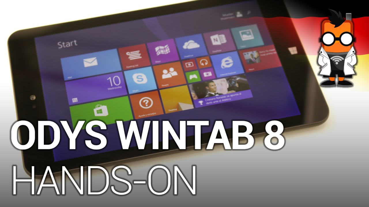 Odys WinTab 8 - 150-Euro-Tablet mit Windows 8.1 im Hands-on [DEUTSCH ...