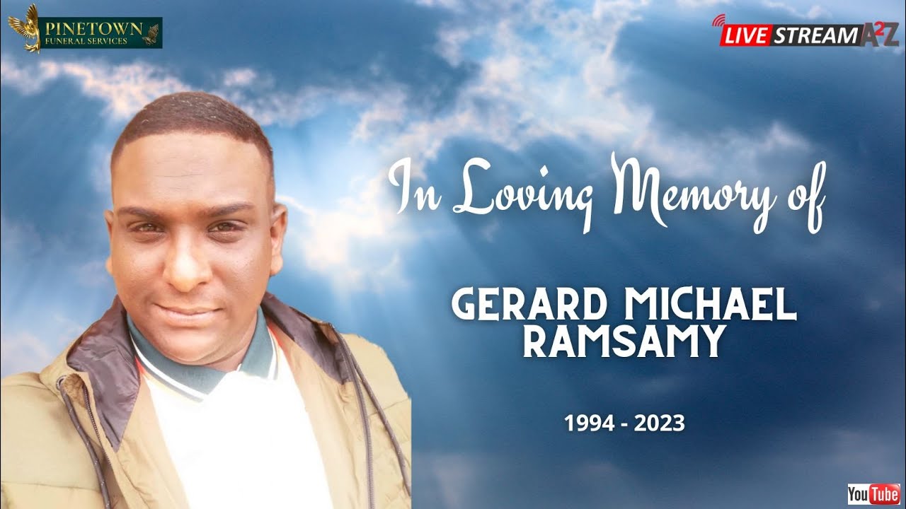 Funeral Service : Gerard Michael Ramsamy - YouTube