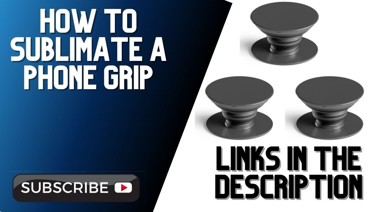 How to sublimate a Phone Grip aka POP Socket - YouTube