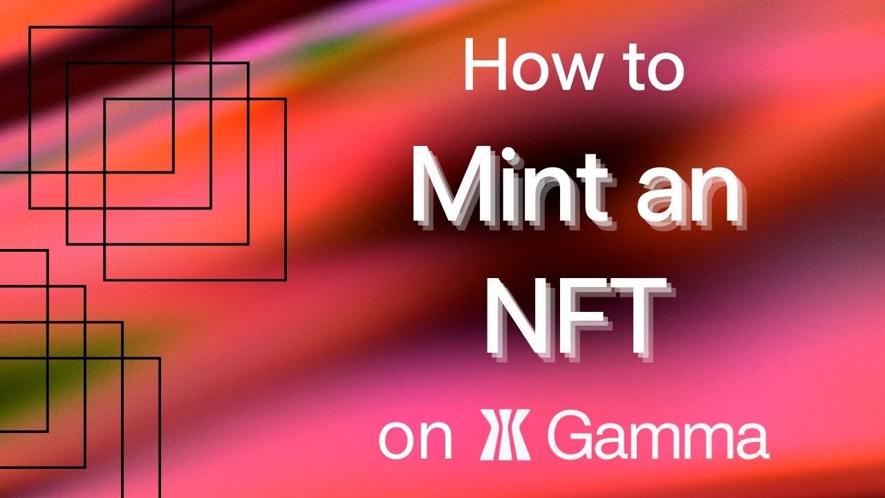 How to Mint an NFT on Gamma - YouTube