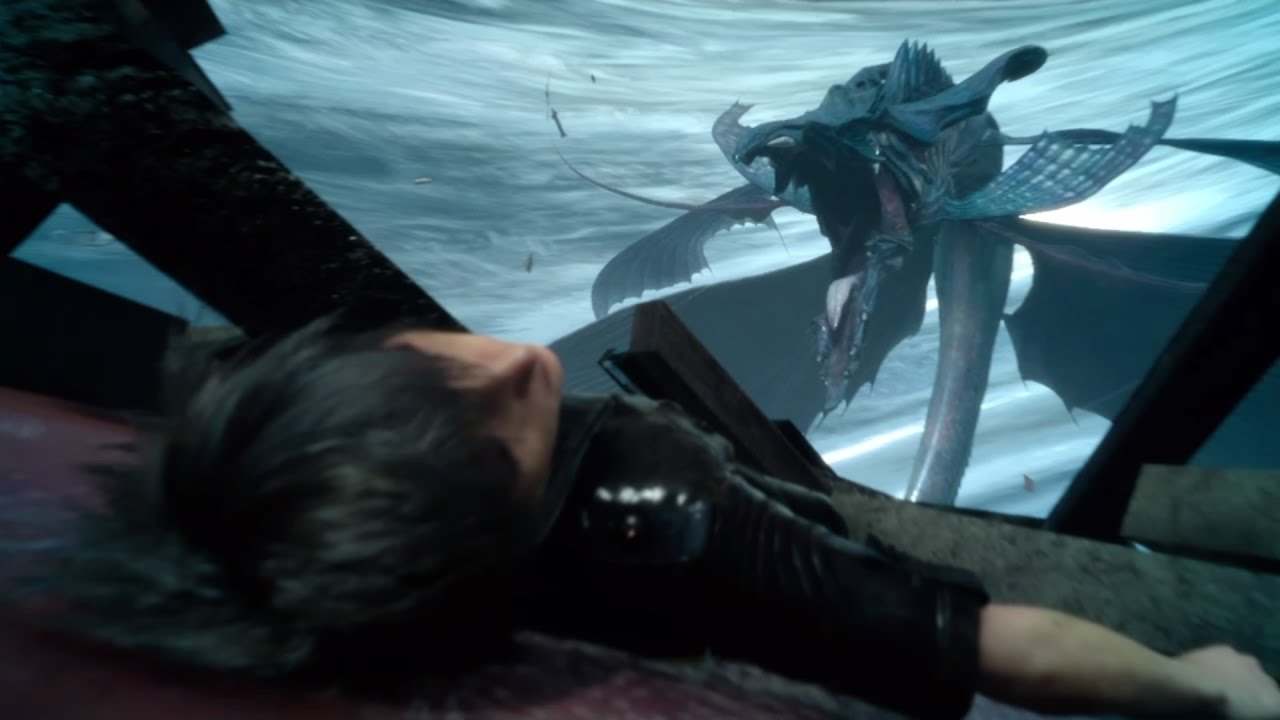 Final Fantasy XV - Leviathan Full Boss Fight - YouTube
