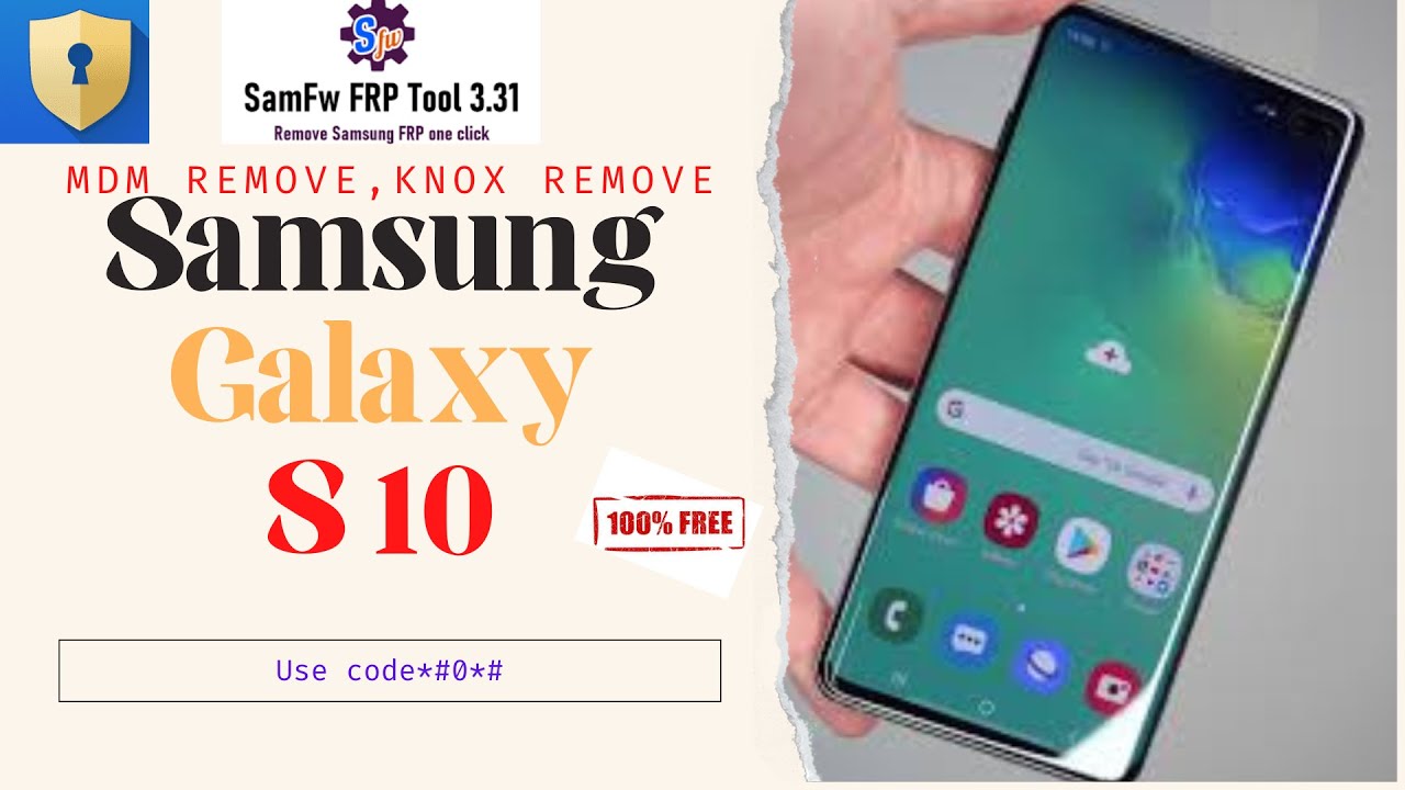 Samsung S10 MDM removal/bypass android ver 9- 12 | All Samsung MDM ...