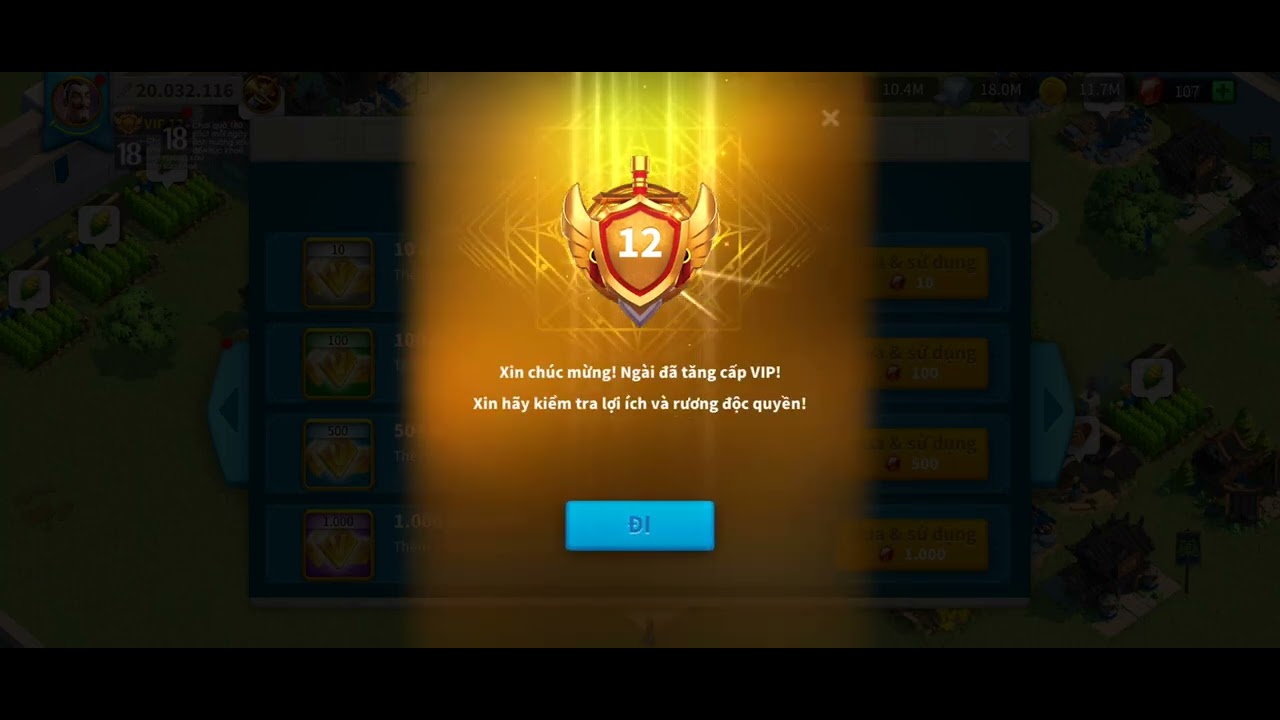 100% F2P ROK VIP12 - 137 DAYS - Rise of kingdom Vietnam - YouTube