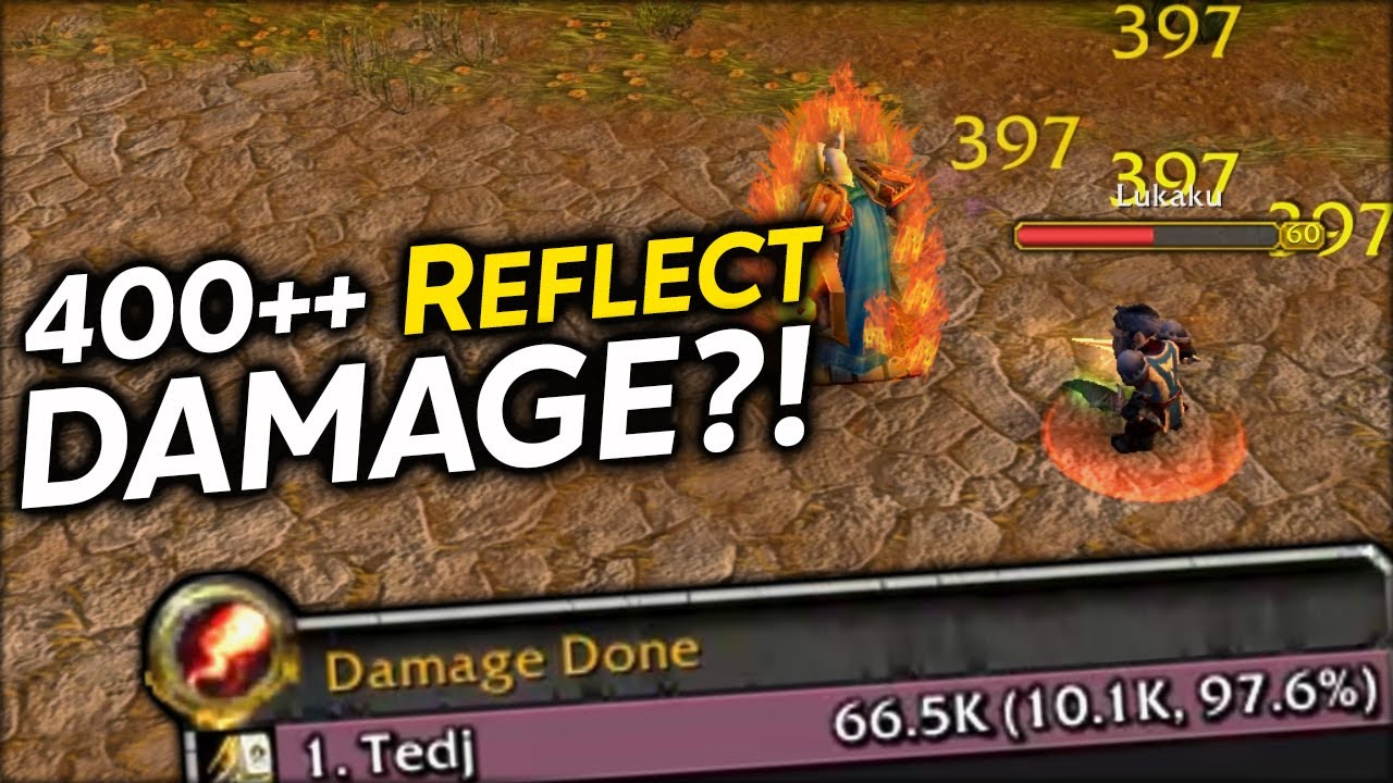 Paladin 400++ Reflect Damage - Most OP Weapon - Classic WoW - YouTube
