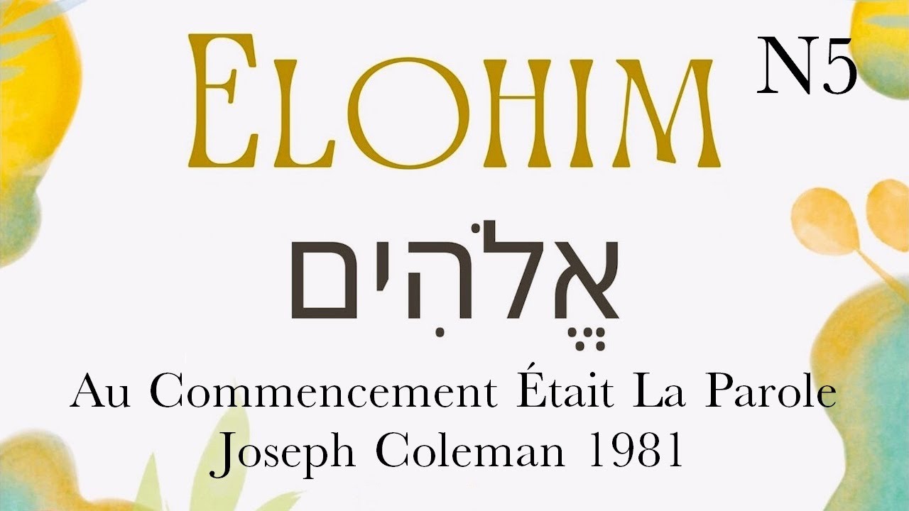 1981-09-20 – Au Commencement Était La Parole – JOSEPH COLEMAN - YouTube