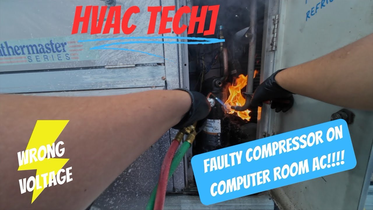 Hvac Tech] Faulty Compressor On Computer Room AC!!!! - YouTube
