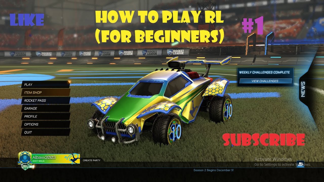 Rocket League Tutorial #1 - YouTube