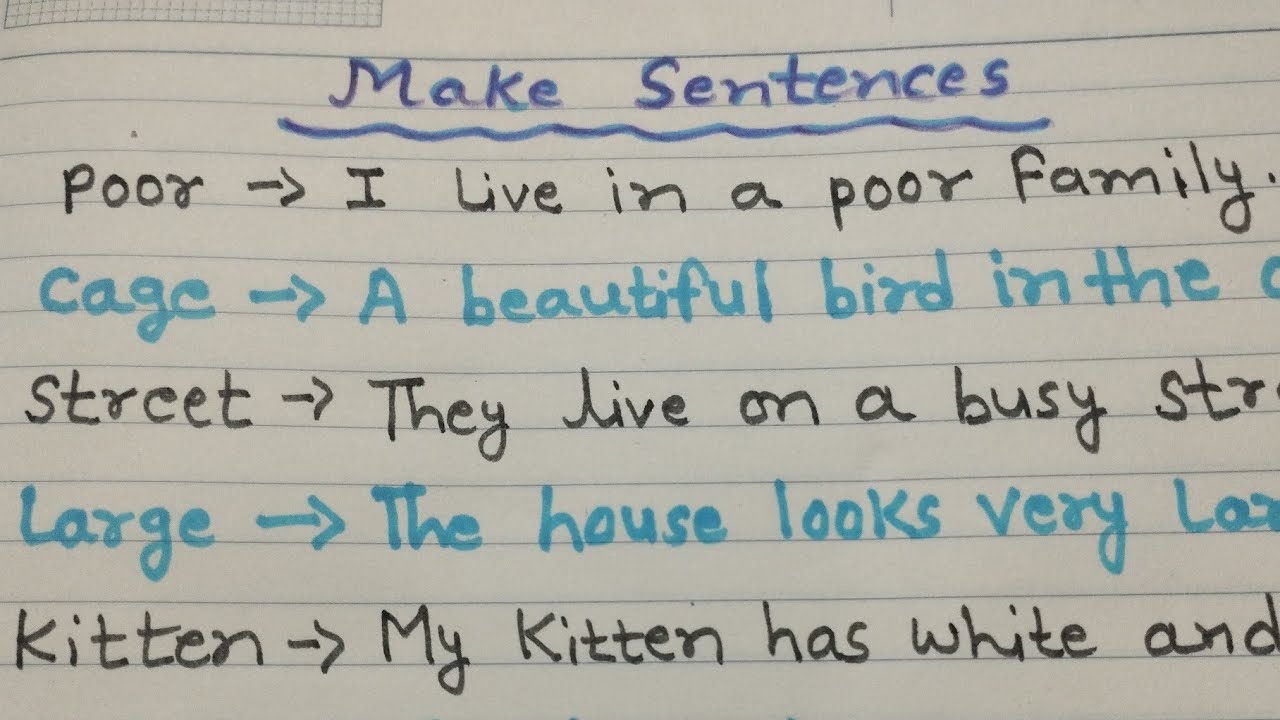 Make sentences in English ll how to make sentences ll daily practice ...
