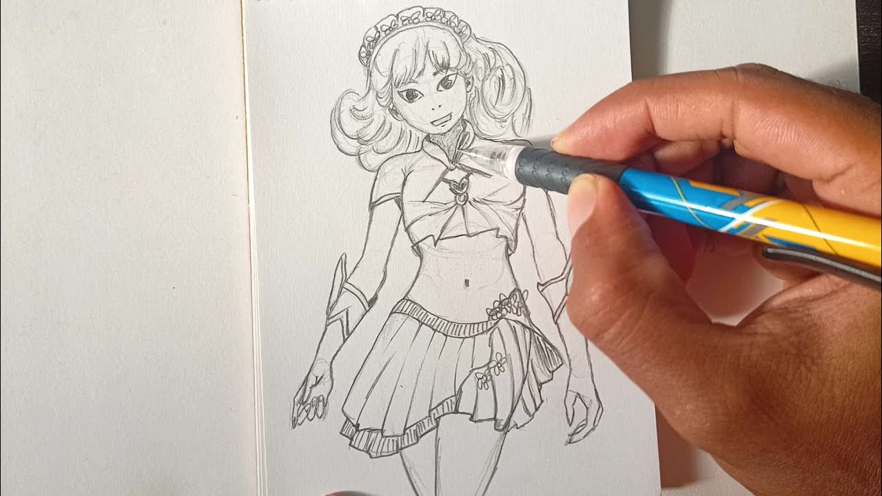 Anime drawing | Drawing practice | Manga drawing | Day 16 - YouTube