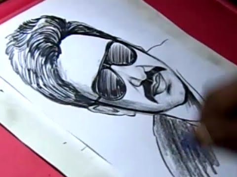 How to Draw Hindi Film Actor AJAY DEVAGAN Drawing - YouTube