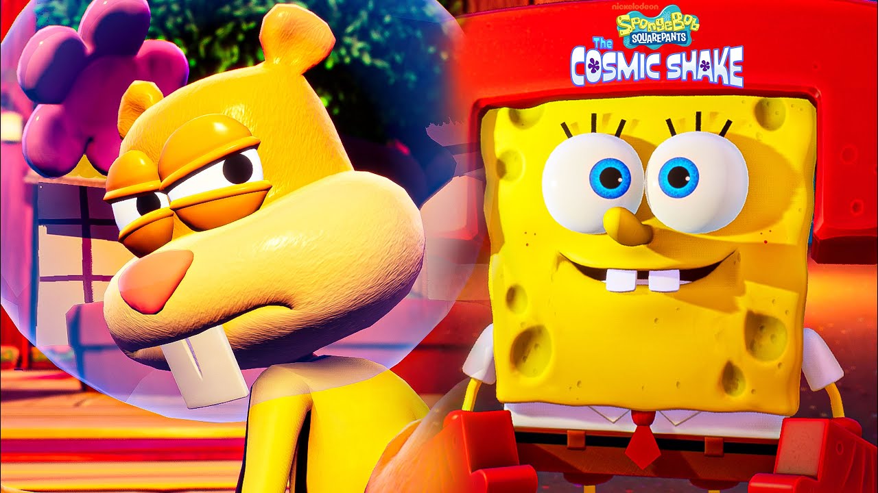 Bertarung Melawan Sandy - SpongeBob SquarePants: The Cosmic Shake ...