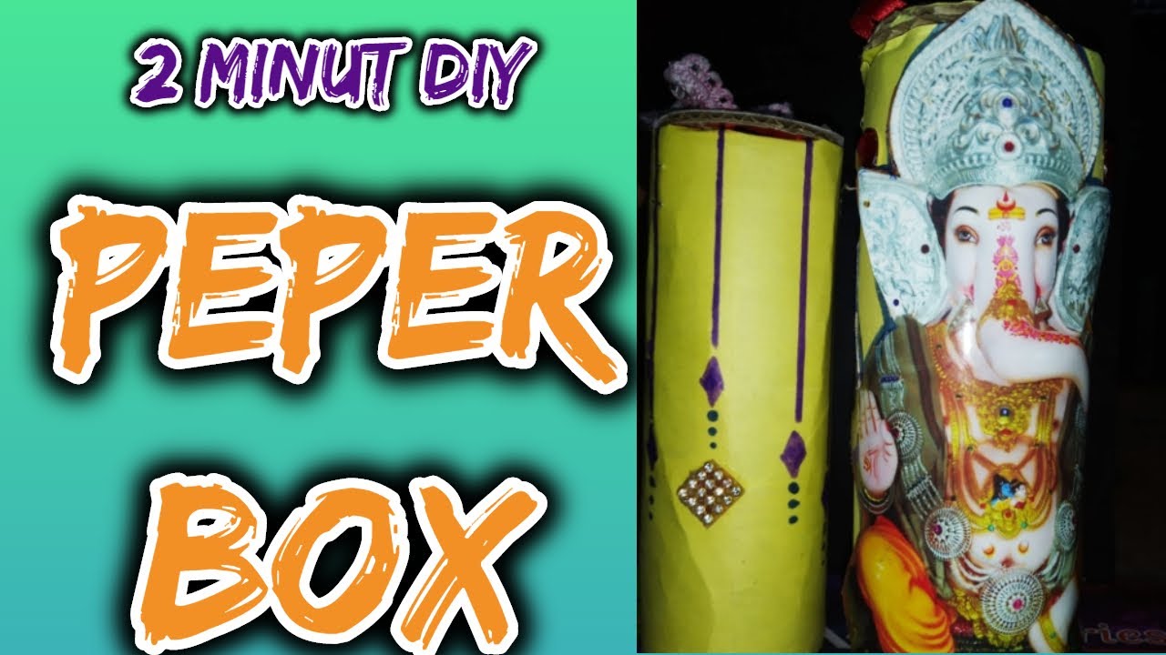 How to make Peper Box at home |DIY| Palak Art - YouTube