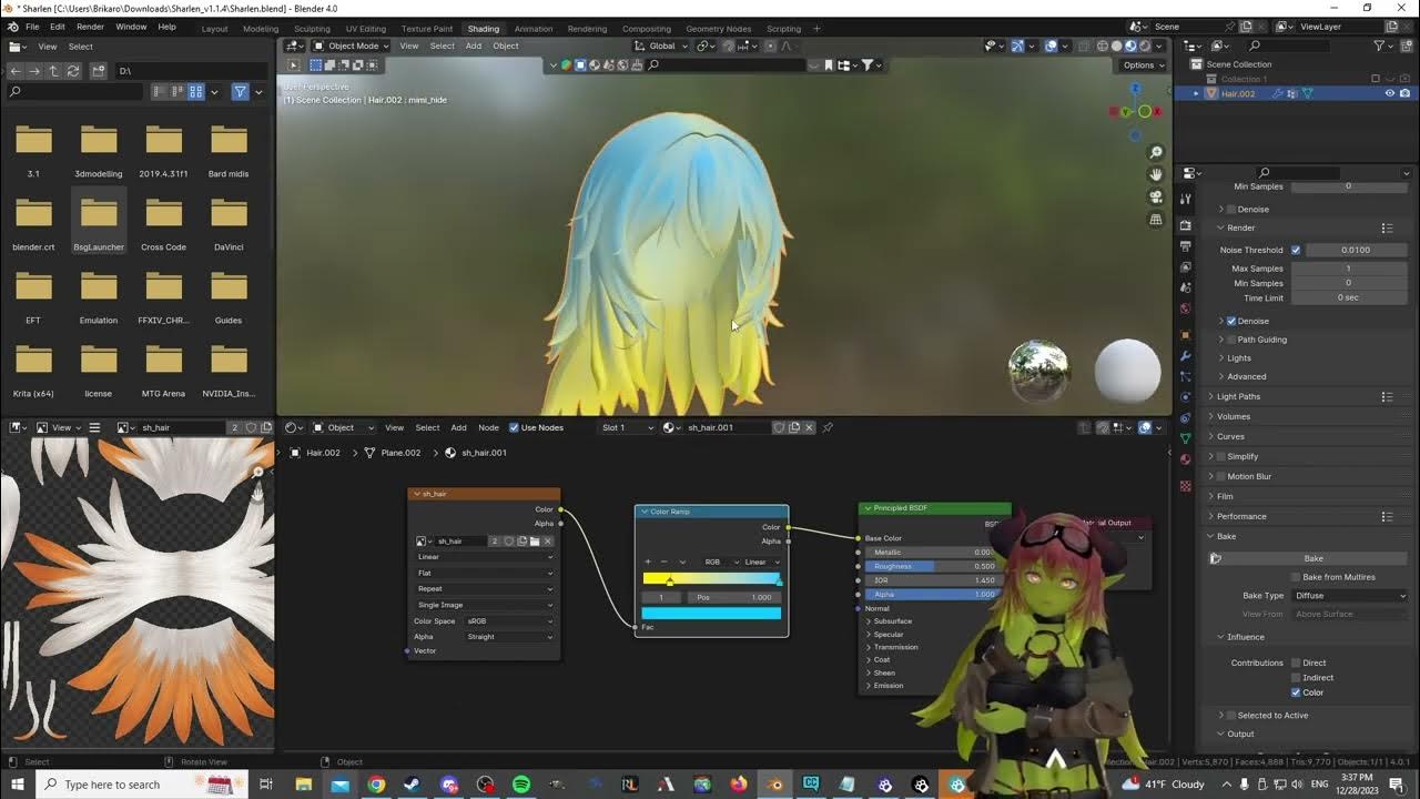 Changing existing textures using color ramp in Blender using shading nodes - YouTube