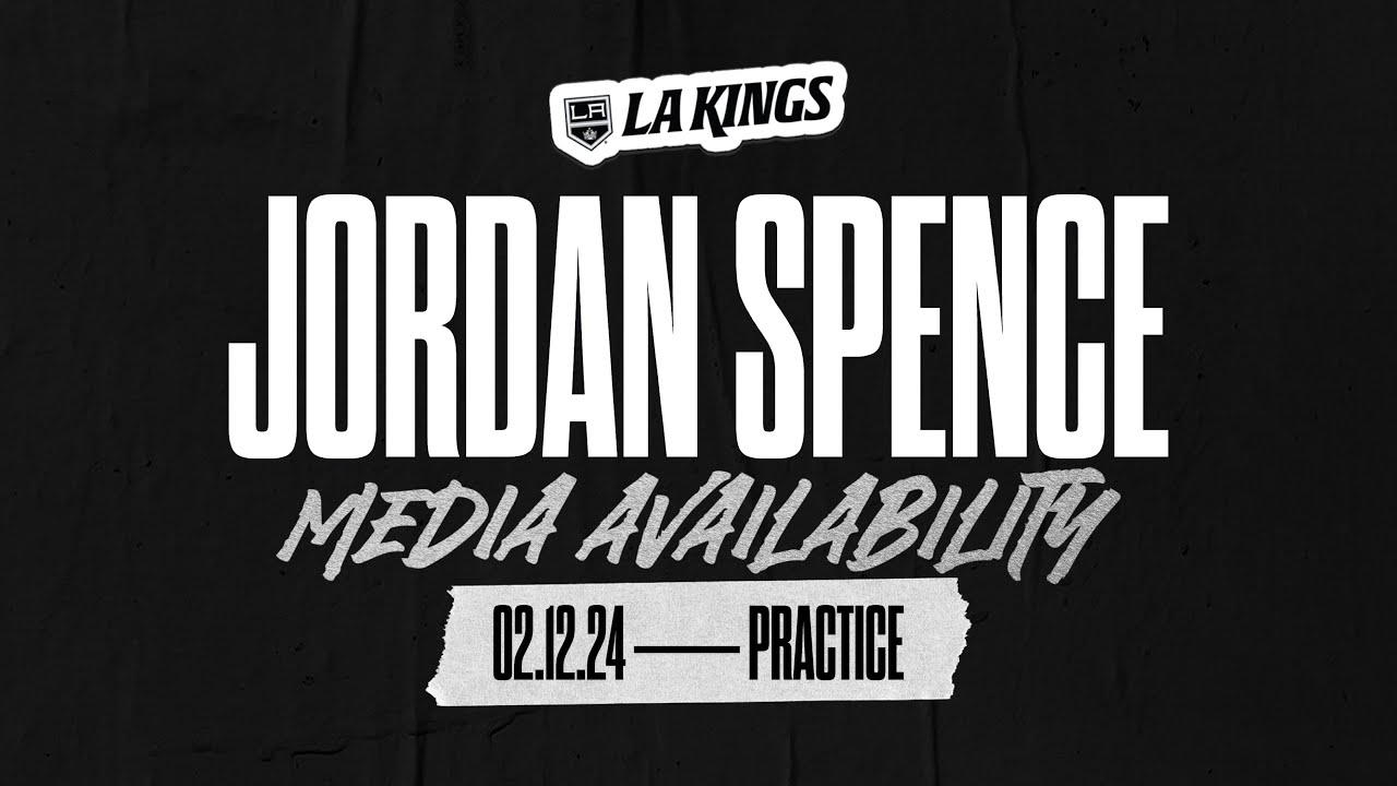 Defenseman Jordan Spence | 02.12.24 LA Kings Practice in Buffalo ...