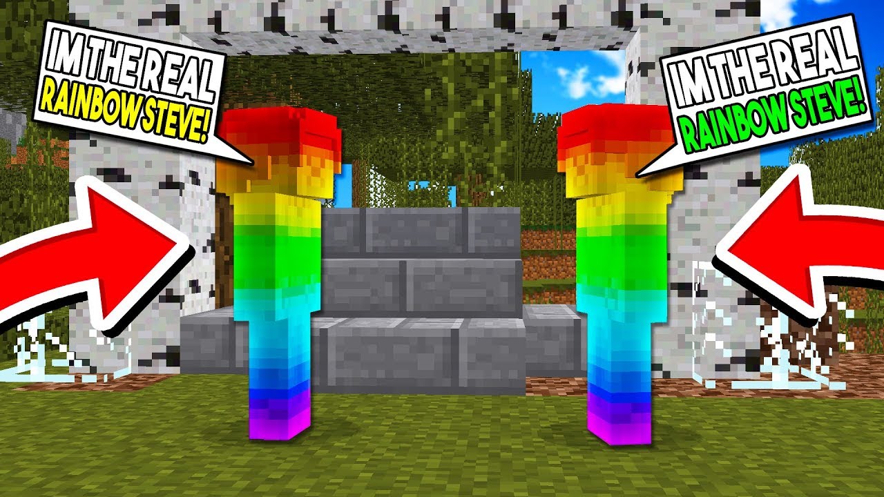 WHICH IS THE REAL RAINBOW STEVE!? - YouTube