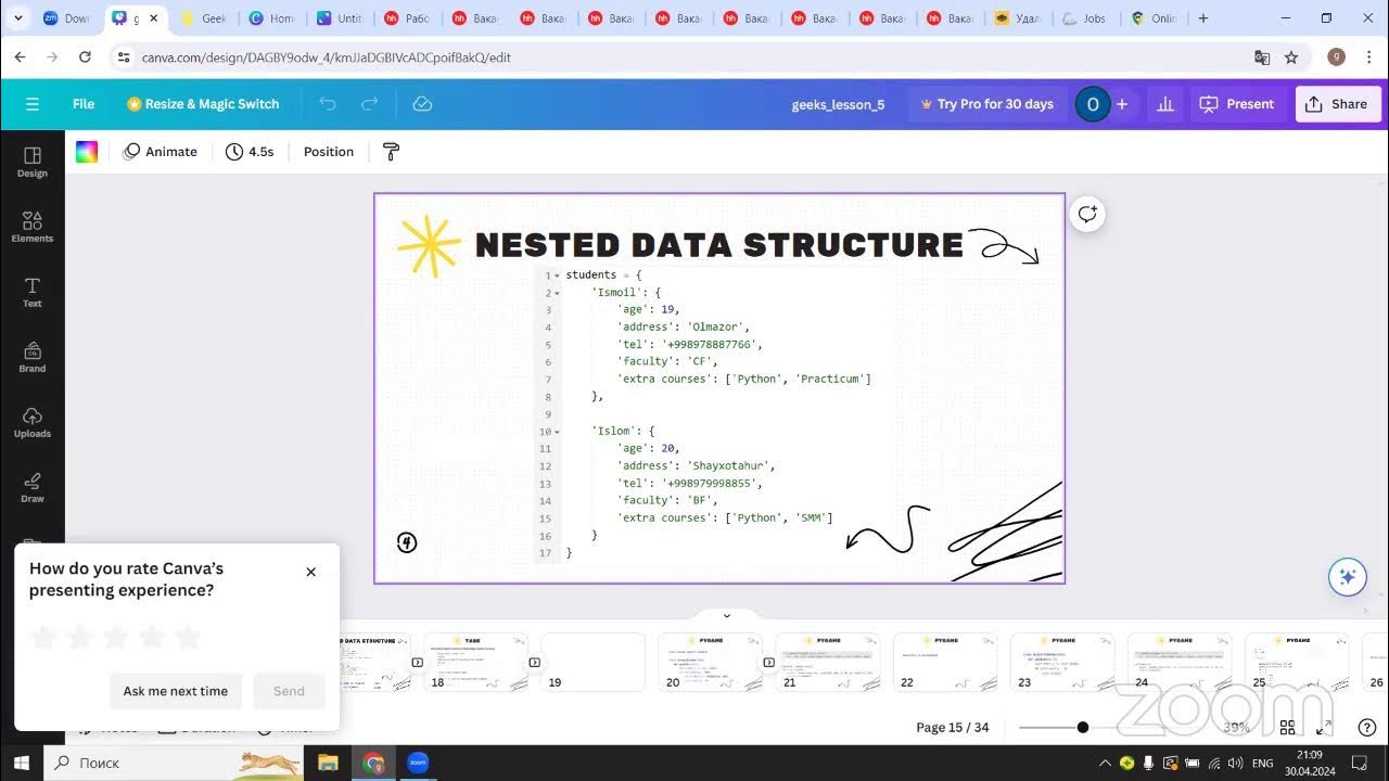 Lesson 5. Data Structure - YouTube