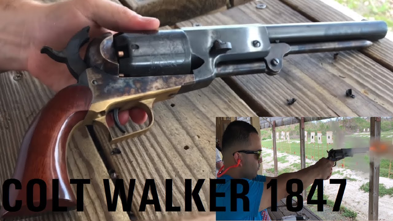 UN ANTIGUO REVOLVER - COLT WALKER 1847 (Español) - YouTube
