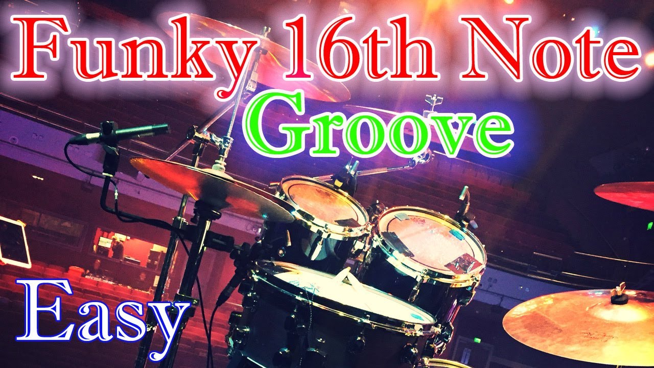 Funky 16th note groove - Drum Tutorial Lesson - YouTube