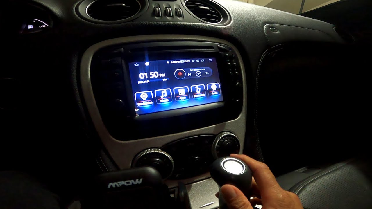 D2B Fiber Optics 2004 SL55 Android Radio Installation - YouTube