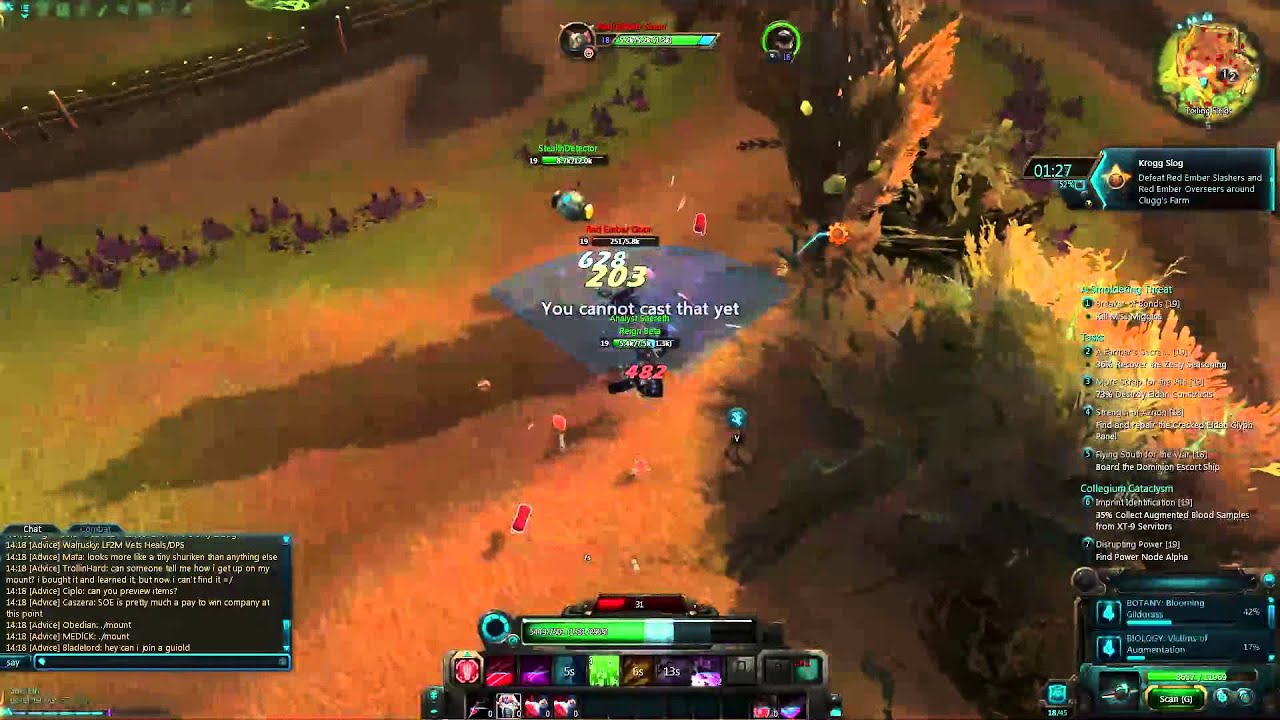 Wildstar Stalker Basic PVE combat - YouTube