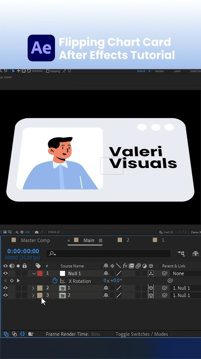 Flipping chart card animation. After Effects Tutorial #aftereffects #aftereffectstutorial - YouTube