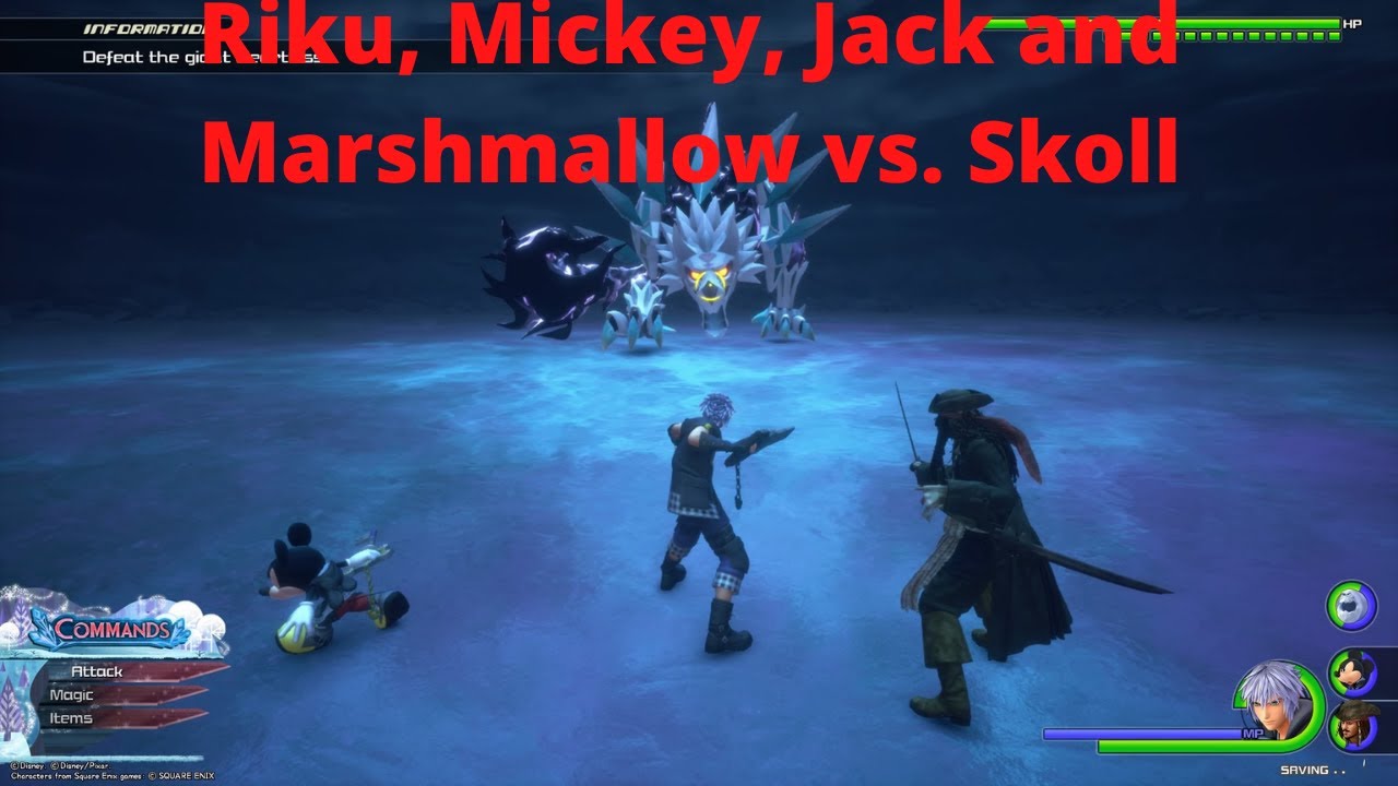 ||KH3 Mod|| Riku, Mickey, Marshmallow and Jack vs Skoll - YouTube