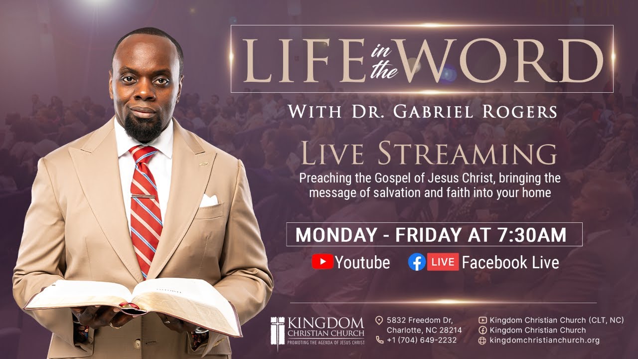 Life In The Word With Dr. Gabriel Rogers | How To Keep Your Place | Part 3 - YouTube