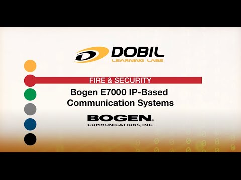 Dobil Learning Labs: Bogen: E7000 IP-Based Communication Systems - YouTube