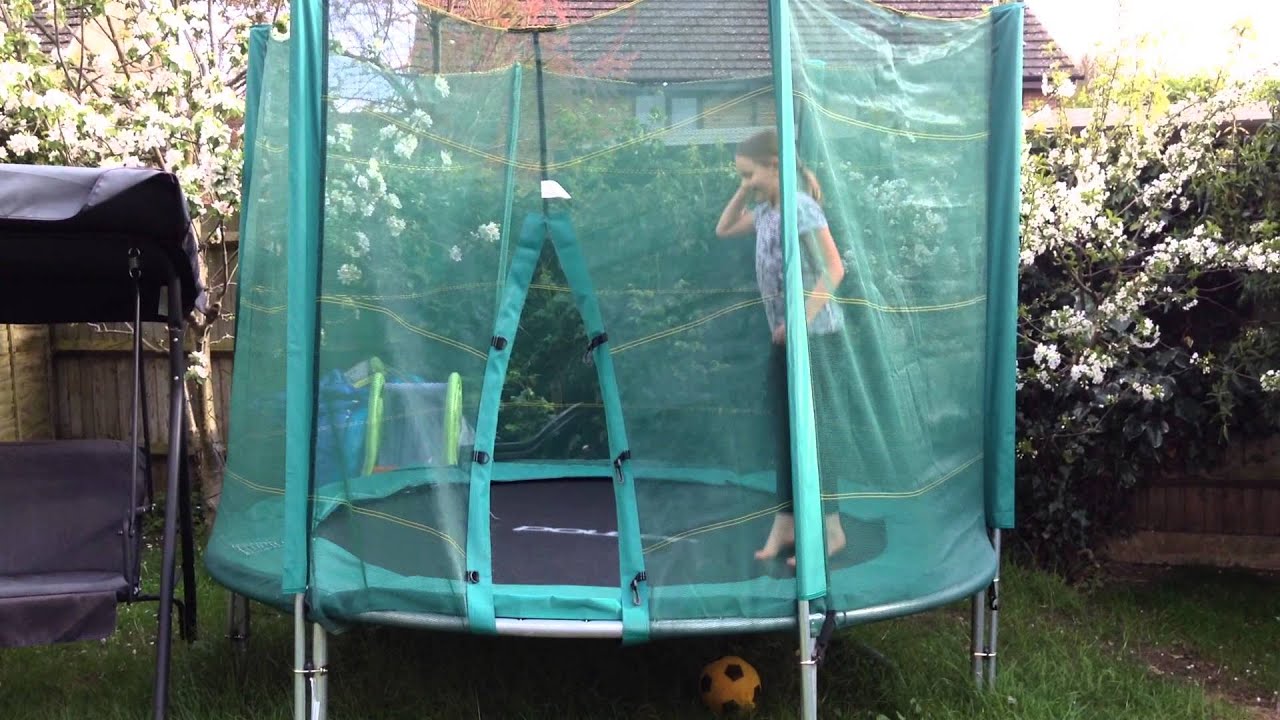 Ruby's Gym on the trampoline - YouTube