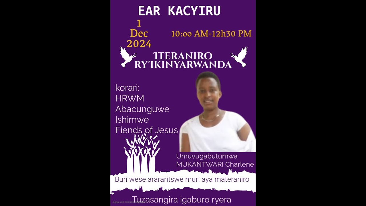 AMATERANIRO Y'IKINYARWANDA MURI EAR KACYIRU 01/12/2024 - YouTube