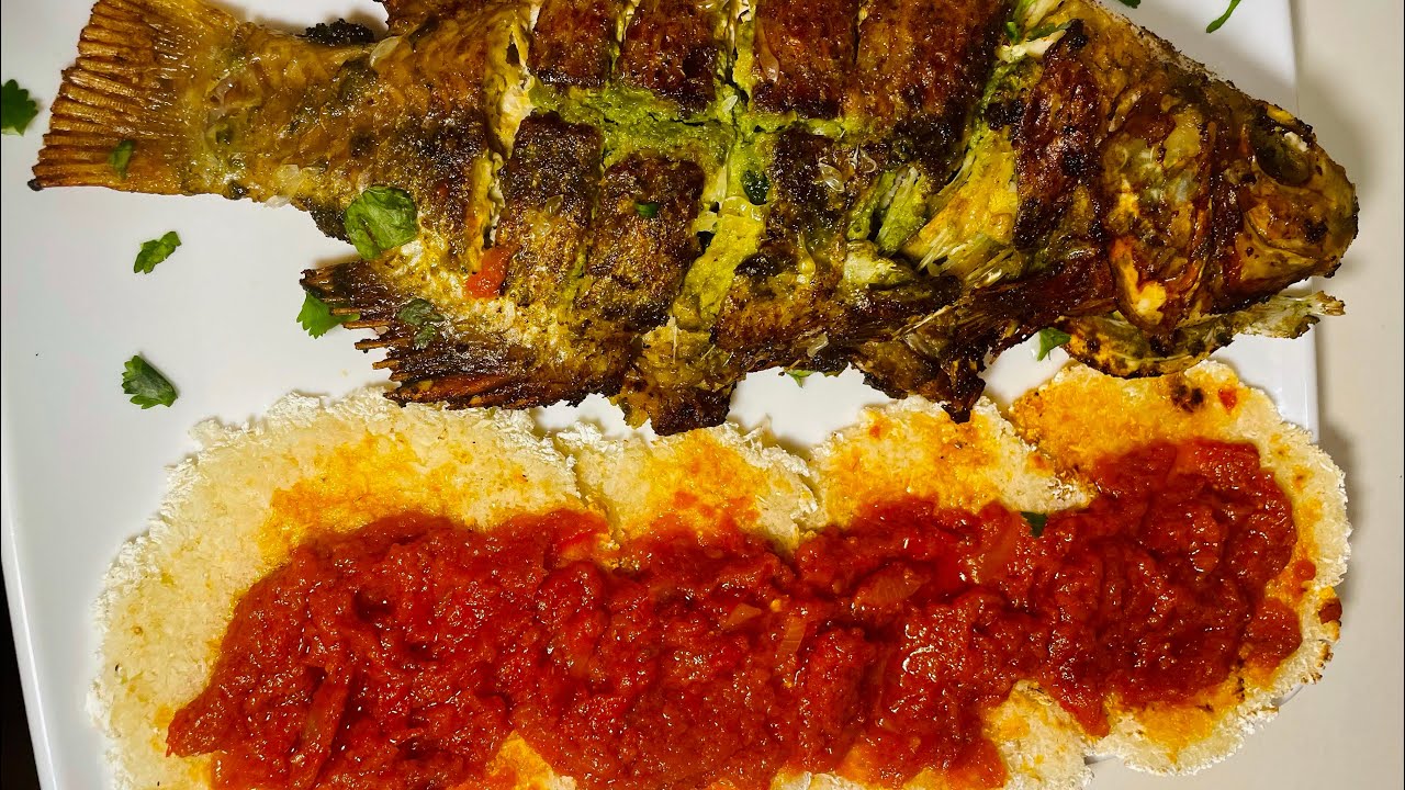 The BEST cassava bread with gravy and well-seasoned fish - YouTube