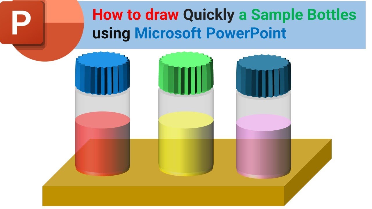 How to draw Quickly a Sample Bottles or Sample Holder using Microsoft ...