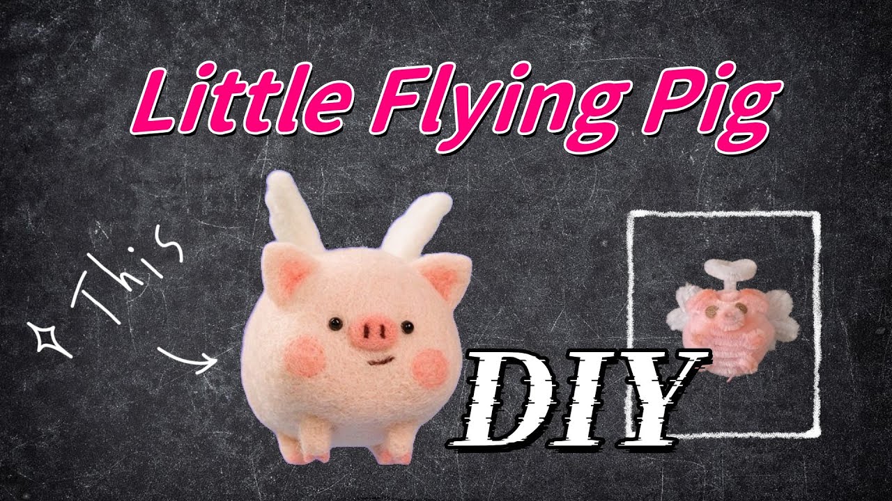 🌈Easy DIY🌈How to make a flying pig with pipe cleaners #diy #diycrafts # ...