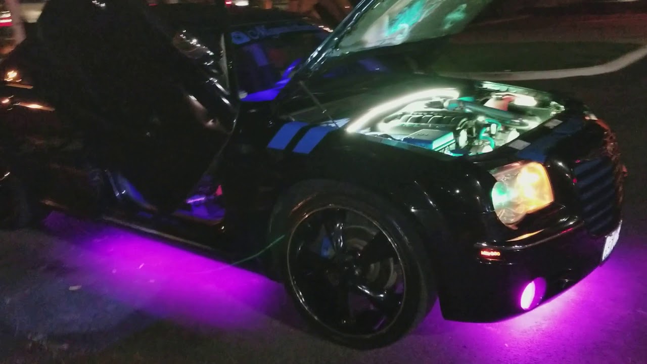 Opt7 Underglow and Interior Glow on my Chrysler 300 - YouTube