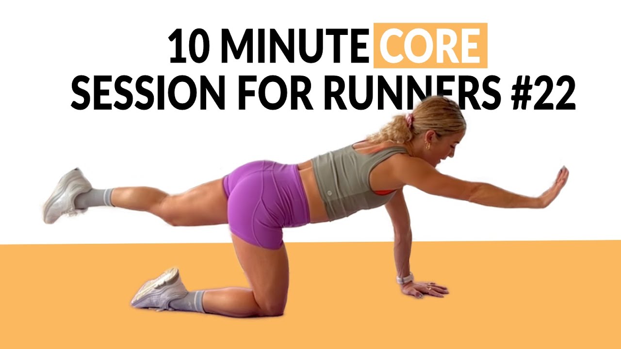 Pilates for runners - 10 min core strength session [ Pre run core ...