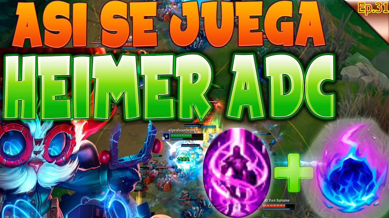 🤛 Asi se Juega Heimer ADC🤛| HEIMERDINGER MID PRE S10 | LEAGUE OF ...