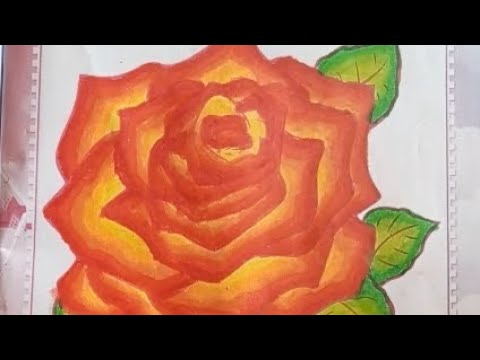 Mewarnai Bunga Mawar / Gradasi Warna Mawar / Belajar Mewarna Anak TK ...