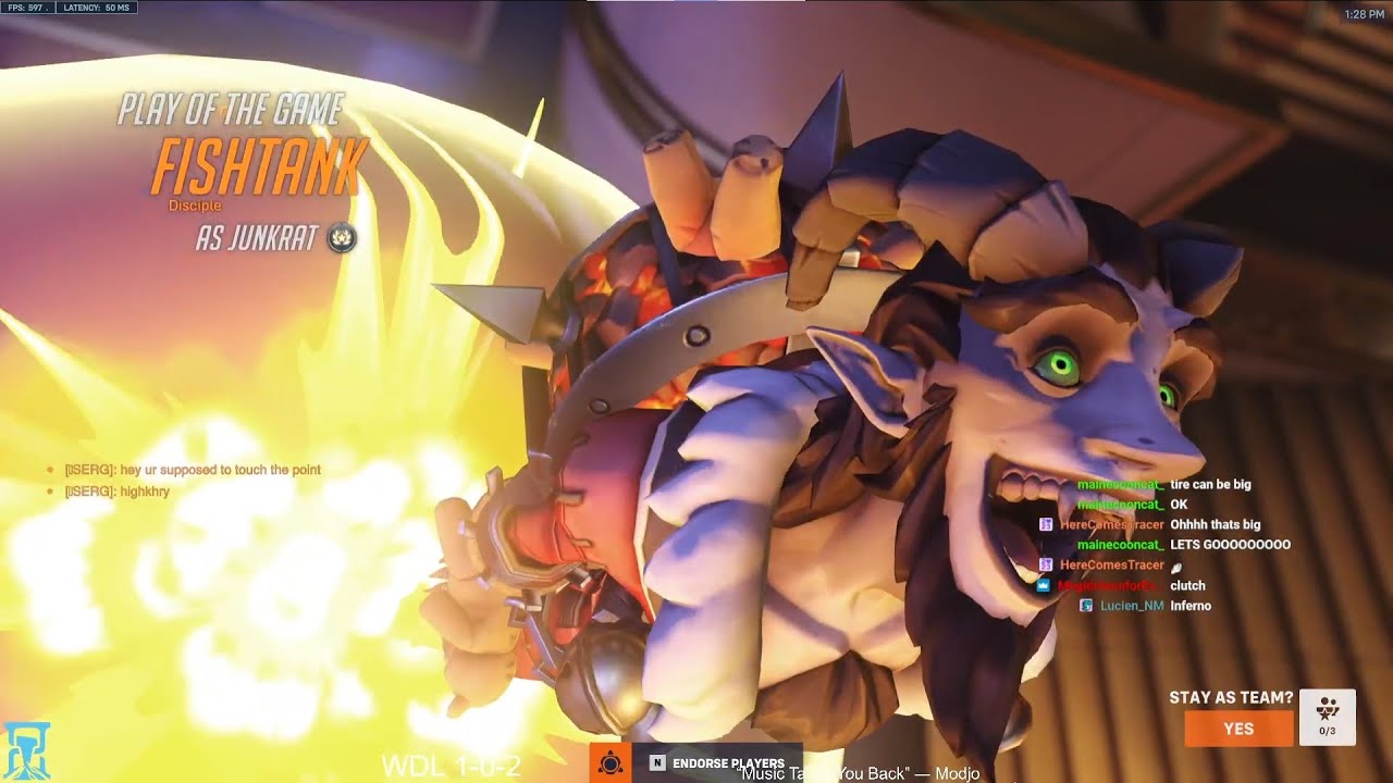 POTG! AQUAMARINE INSANE JUNKRAT GAMEPLAY OVERWATCH 2 SEASON 10 - YouTube